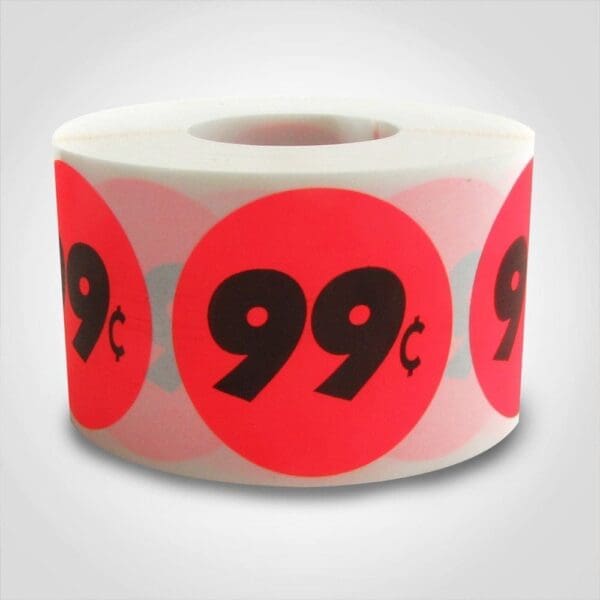 Pricing Label Round that reads 99 Cent | 500 stickers