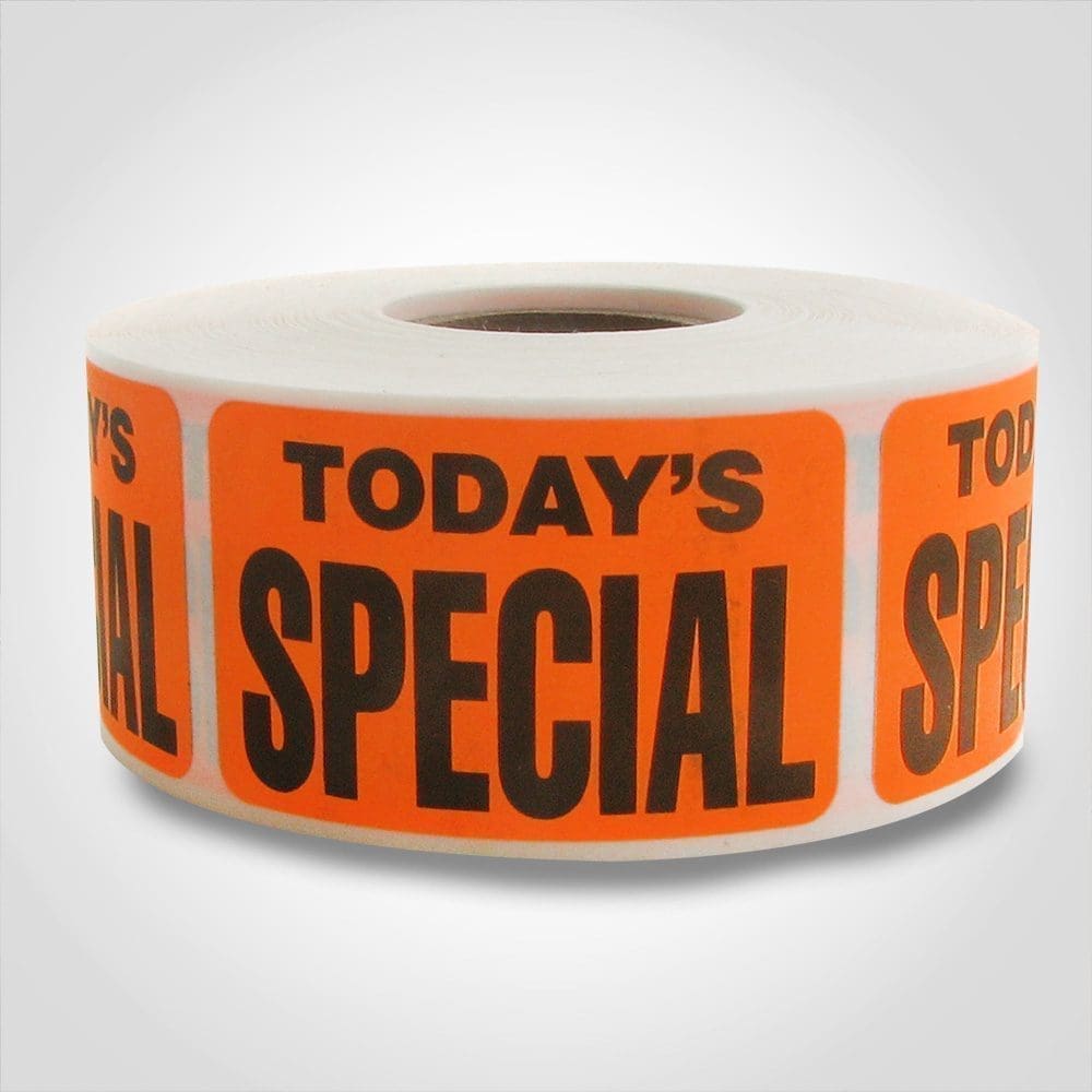 Today's Special Label - 500 Stickers | Merchandising Labels