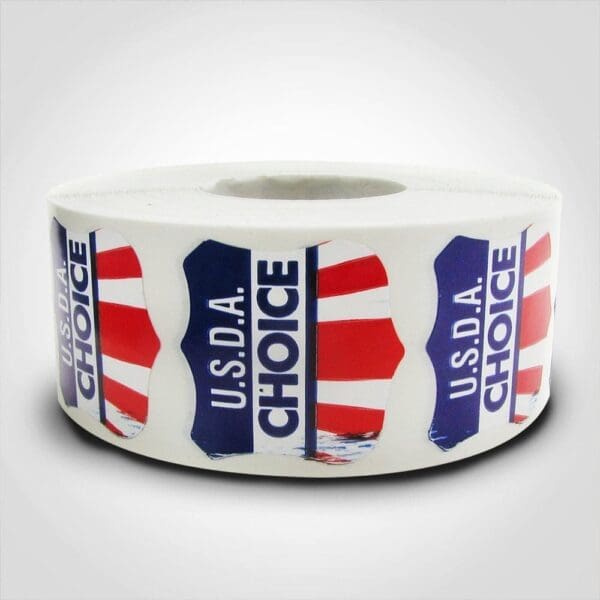 USDA Label, Butcher Sticker Choice Badge - 1000/roll