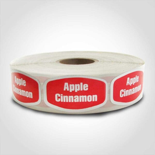 Apple Cinnamon Label, Bakery Flavor Sticker - 1000/roll