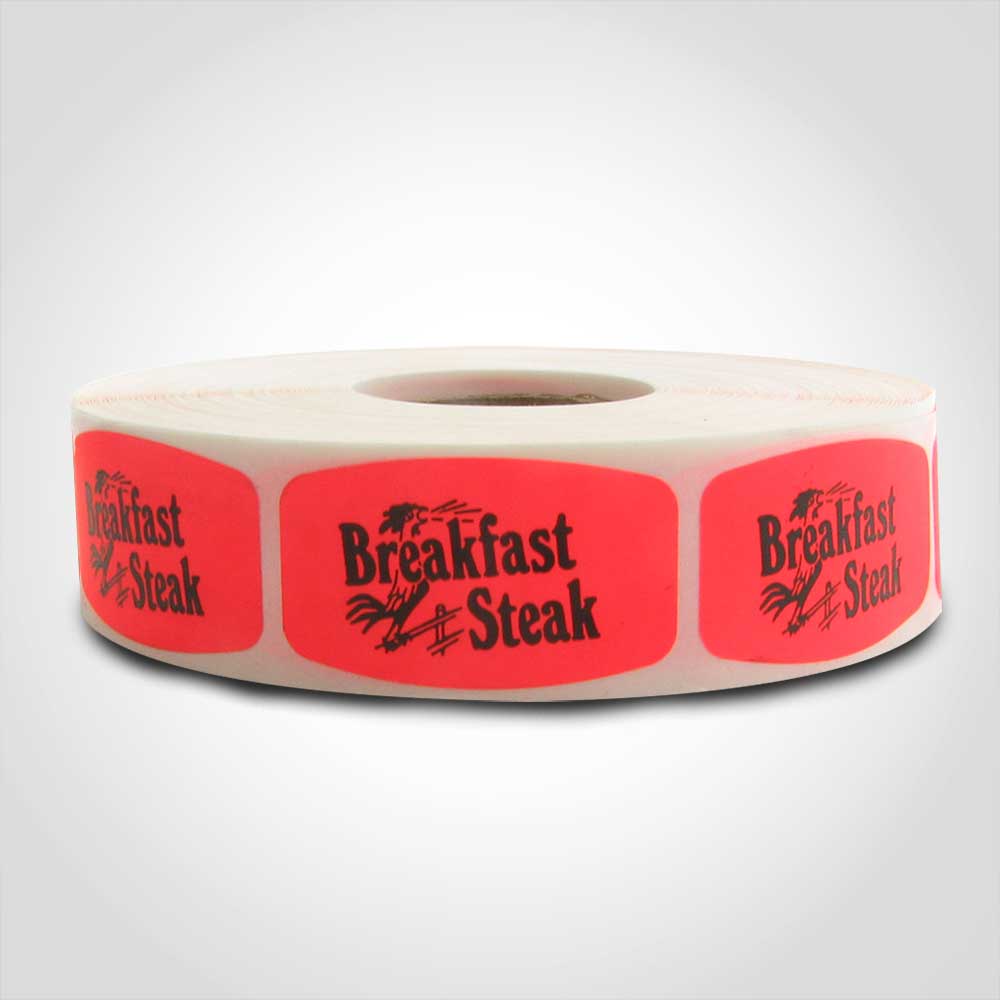 Breakfast Steak Label - 1000 Stickers | Butcher Labels