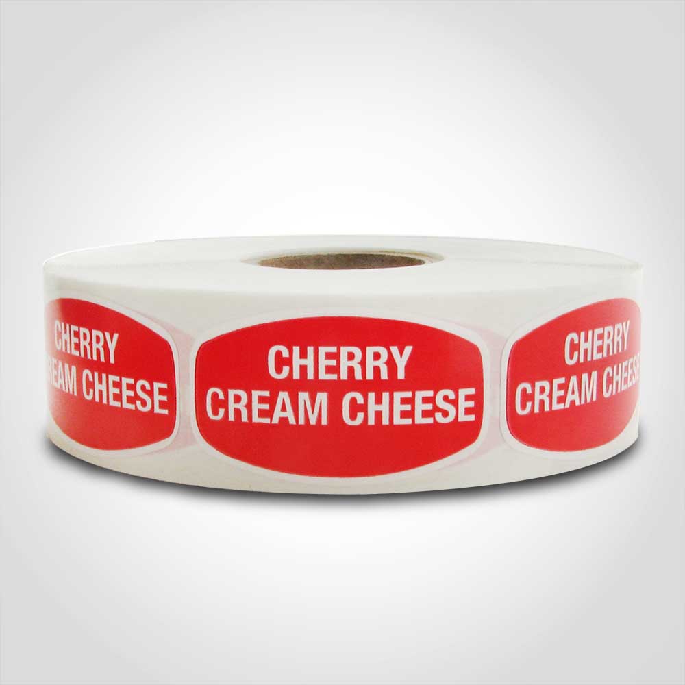 Cherry Cream Cheese Label - 1000 Stickers | Bakery Labels
