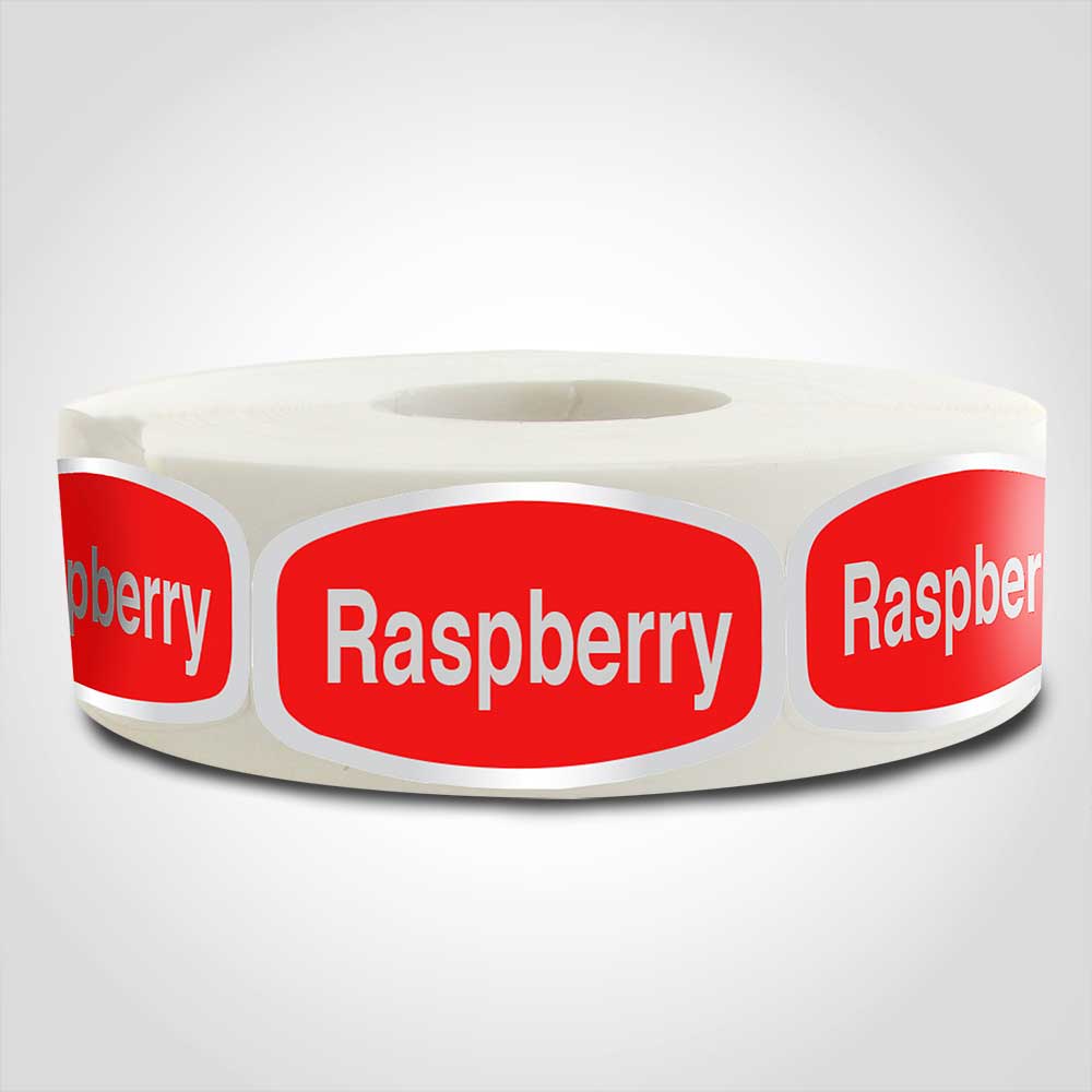 Raspberry Label - 1000 Stickers | Bakery Labels