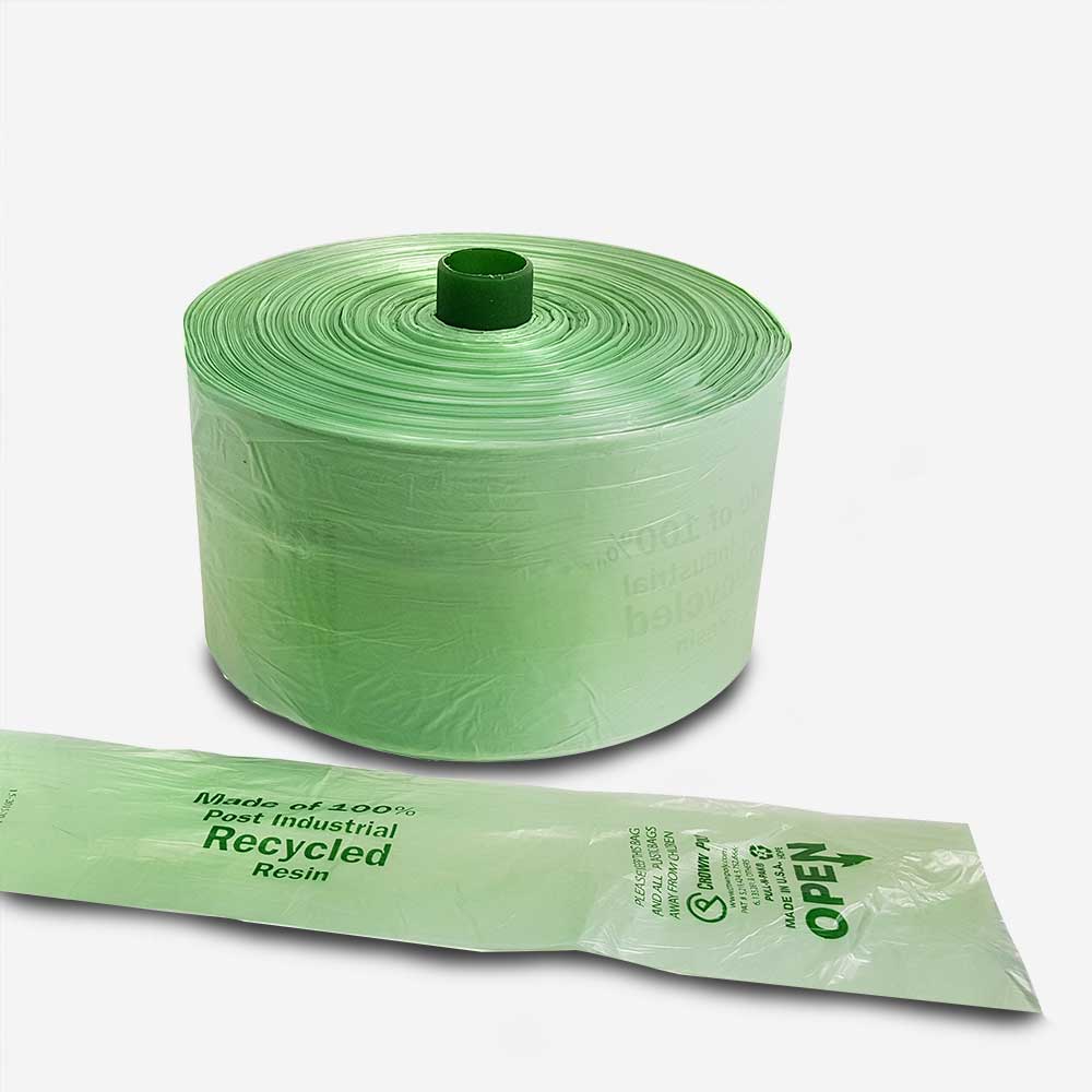 Produce Bags 100% Recycled Pull-N-Pak Roll Bags - 3000/case