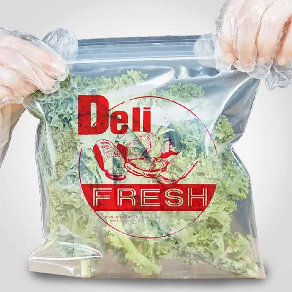 Deli Bags | Deli Meat Bags with flip top 10″ x 8″ - 2000pk