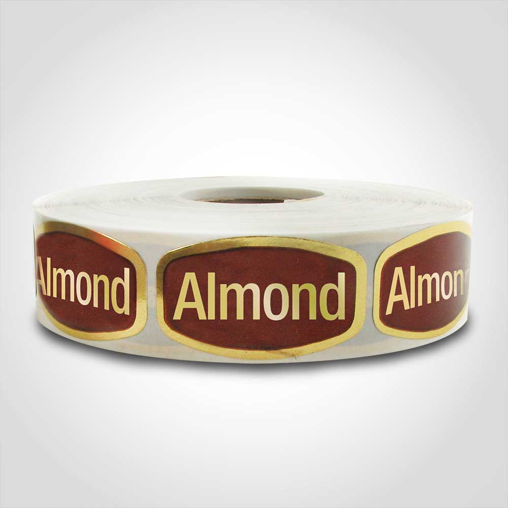 Almond Label - 1000 Stickers | Bakery Labels