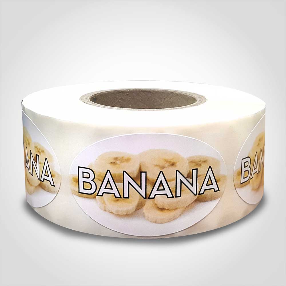 Banana Label with banana design - 500 Stickers