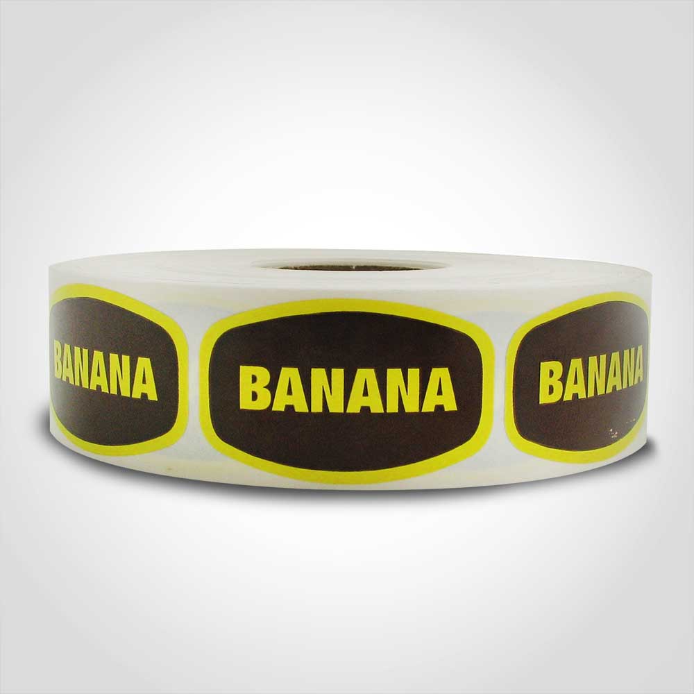 Banana Label - 1000 Stickers | Bakery Labels