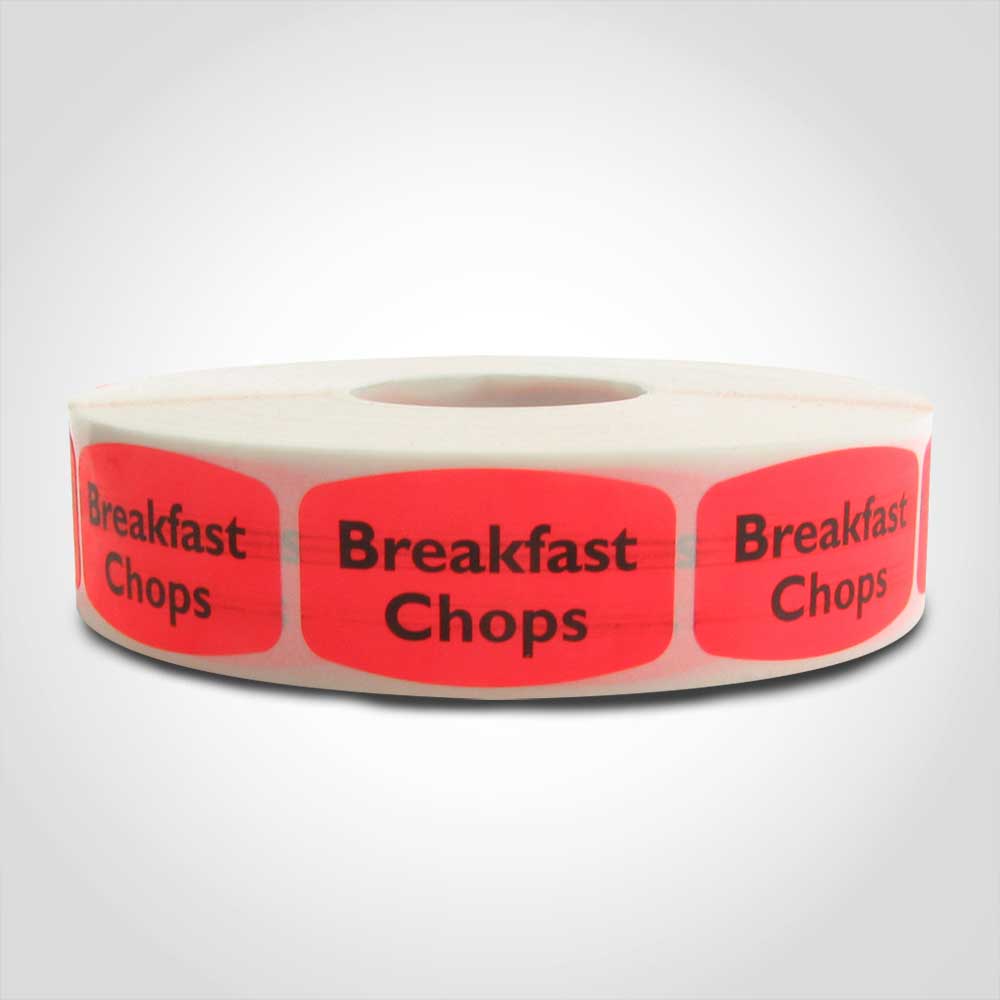 Breakfast Chops Label - 1000 Stickers | Meat Identification Labels