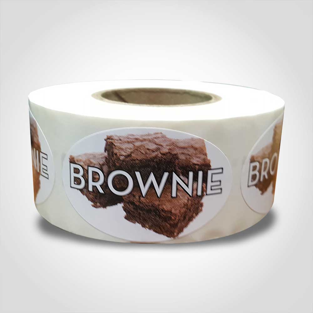 Brownie Label 1000 Stickers | Bakery Labels