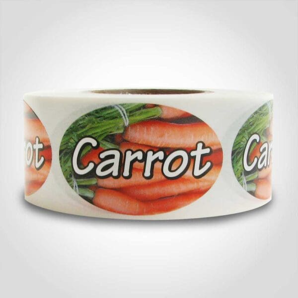 Carrot Label, Bakery Flavor Sticker - 500/roll
