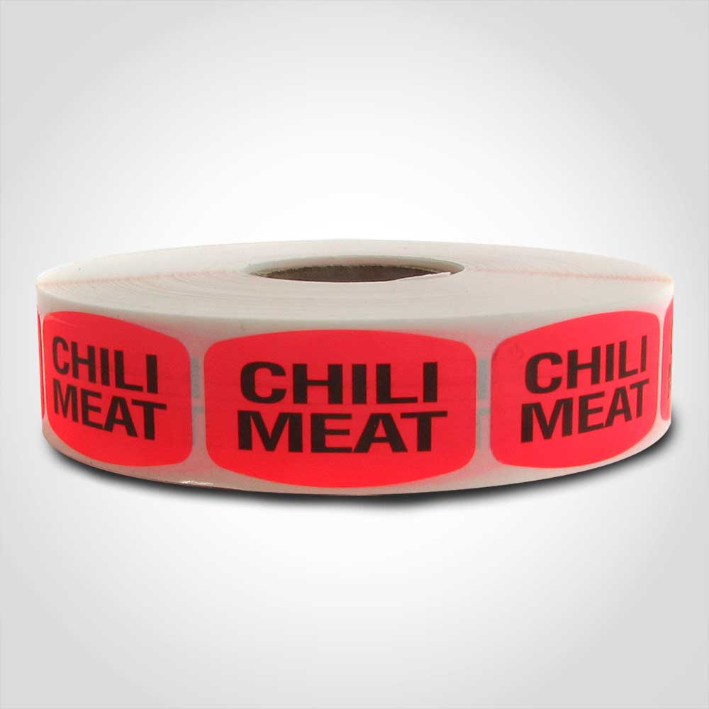 Chili Meat Label - 1000 Stickers | Butcher Labels