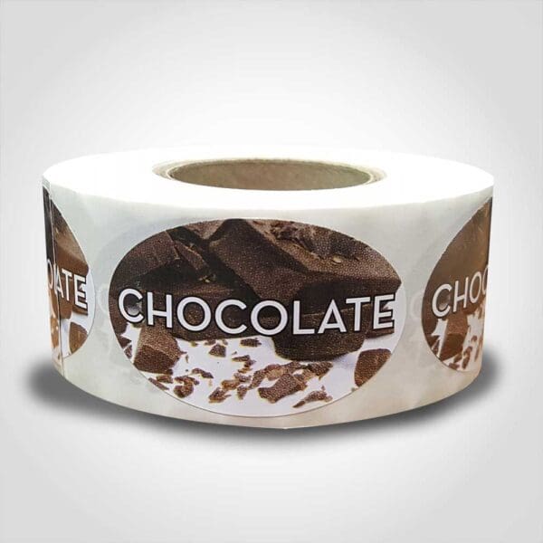 Chocolate Label, Bakery Flavor Sticker - 500/roll