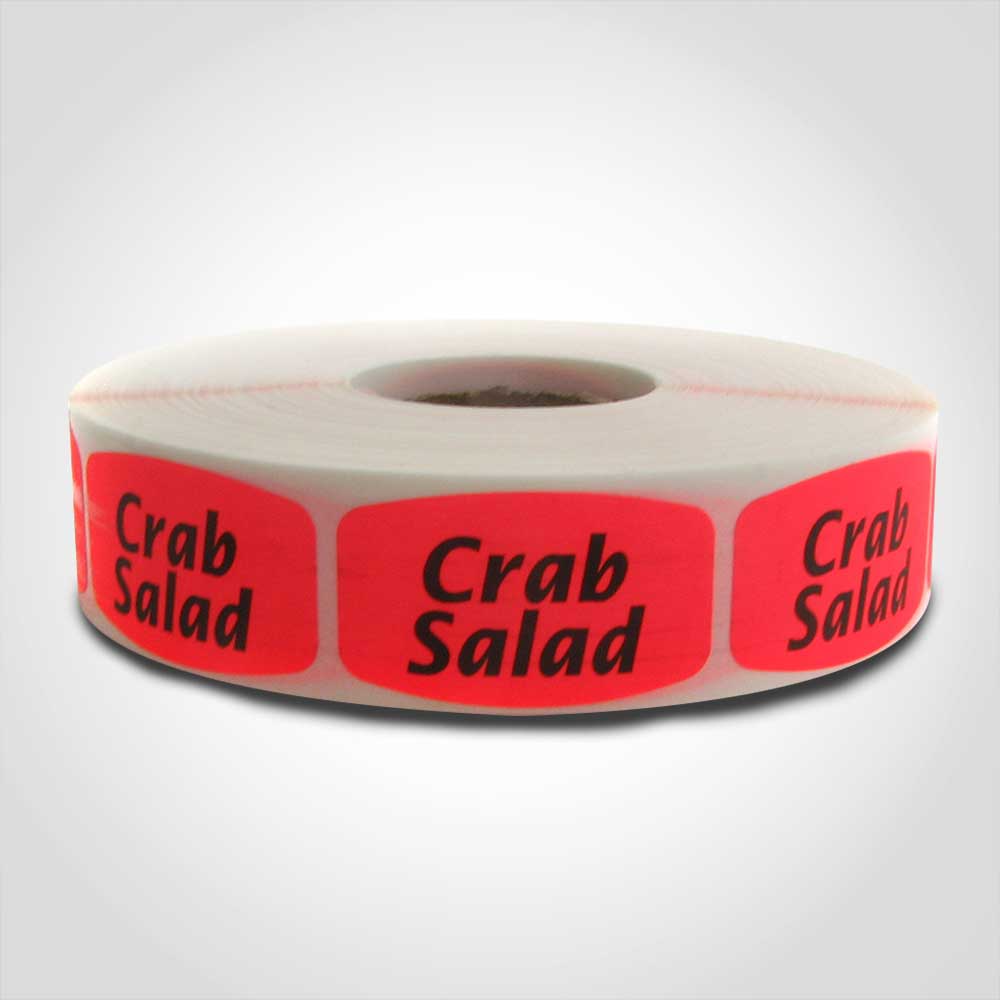 Crab Salad Label - 1000 Stickers | Deli Labels