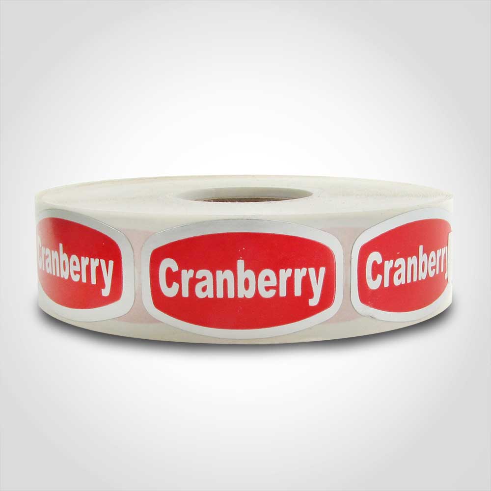 Cranberry Label - 1000 Stickers | Bakery Labels