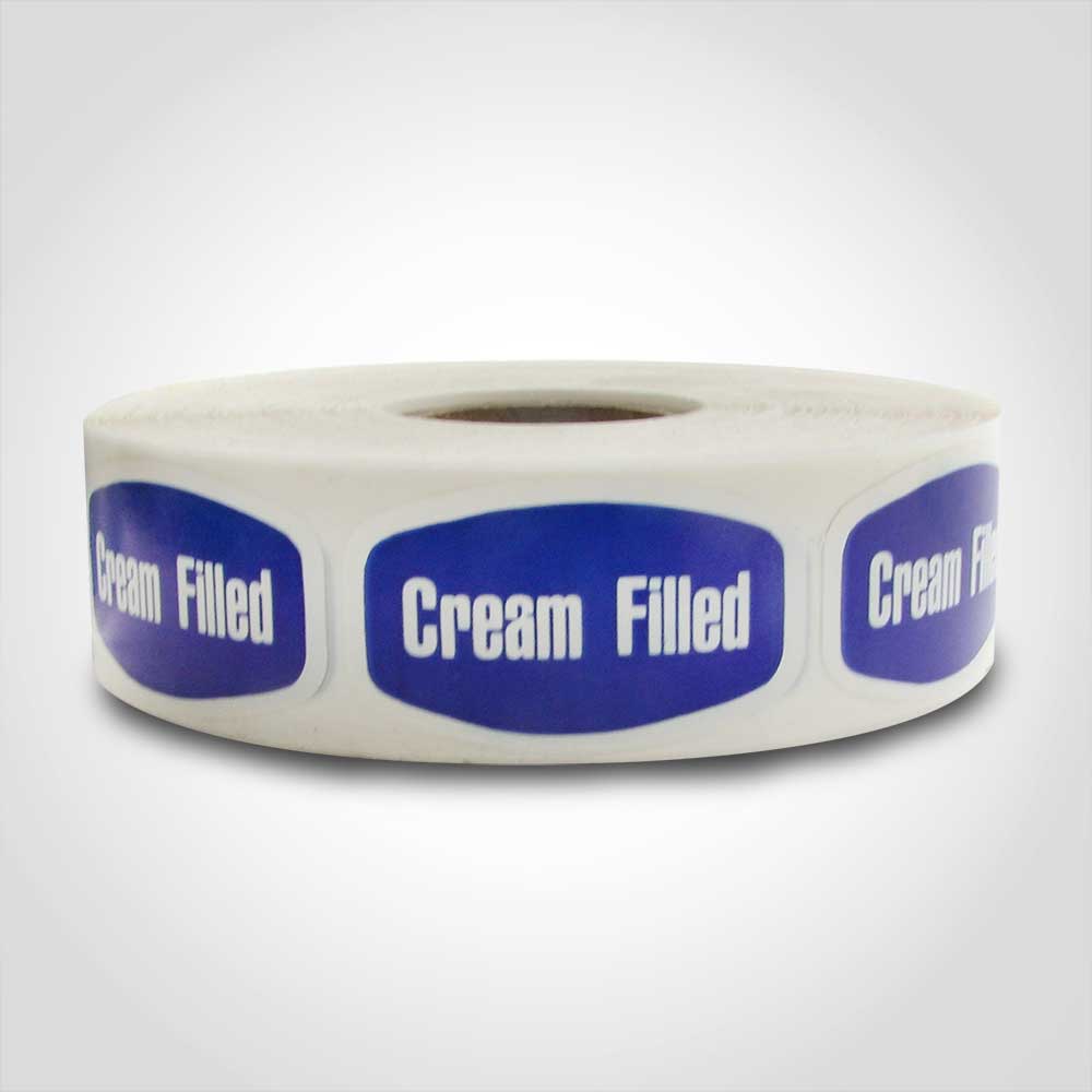 Cream Filled Label - 1000 Stickers | Bakery Labels