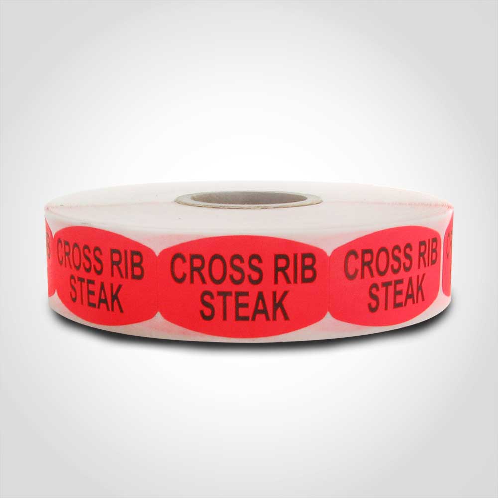 Cross Rib Steak Label - 1000 Stickers | Butcher Labels