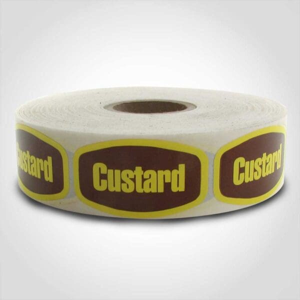 Custard Labels | 1000 Stickers - Brenmarco.com