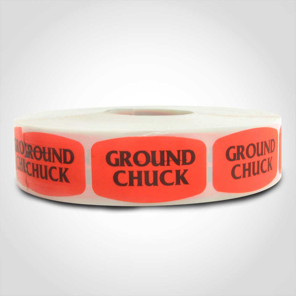 Ground Chuck Label - 1000 Stickers | Butcher Labels