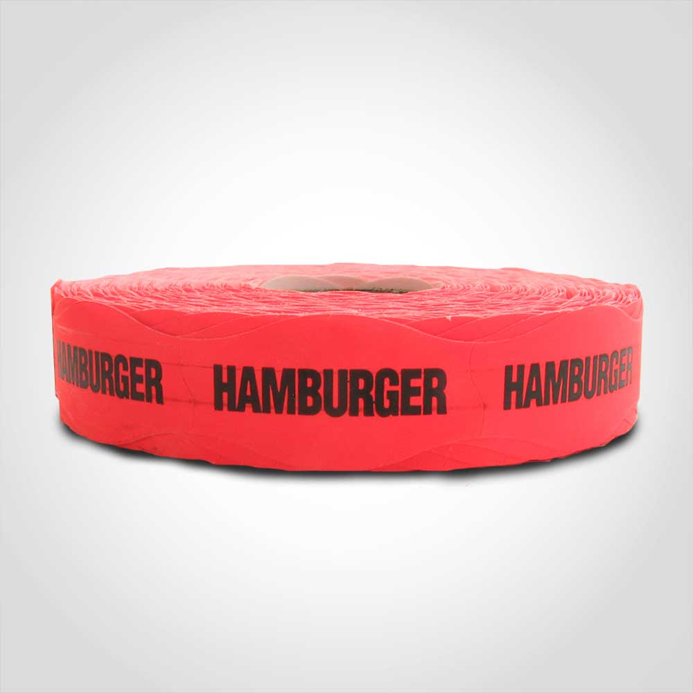 Hamburger Label - 1000 Stickers | Butcher Labels