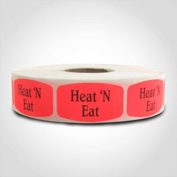 Heat N Eat Labels | 1000 stickers - Brenmarco.com