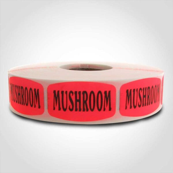 Mushroom Labels | 1000 Stickers - Brenmarco.com