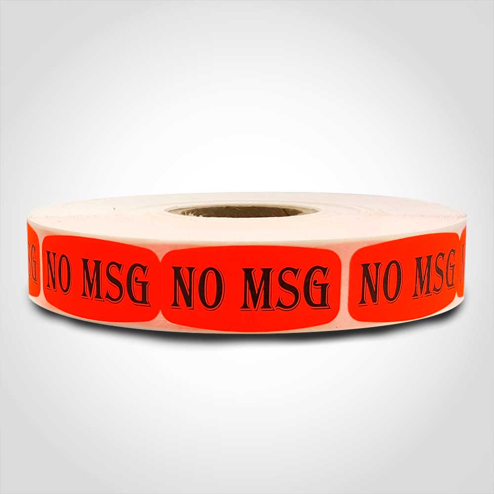 No MSG Day|Glo Labels | 1000 Stickers - Brenmarco.com