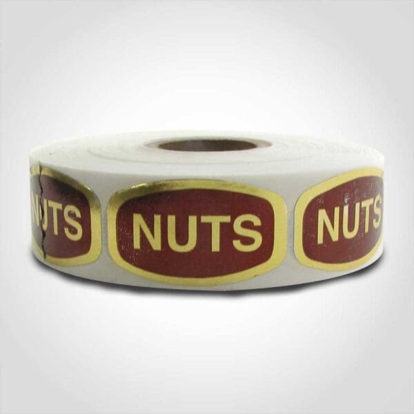 Nuts Label, Bakery Flavor Sticker - 1000/roll