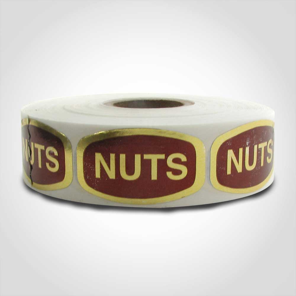 Nuts Label - 1000 Stickers | Bakery Labels