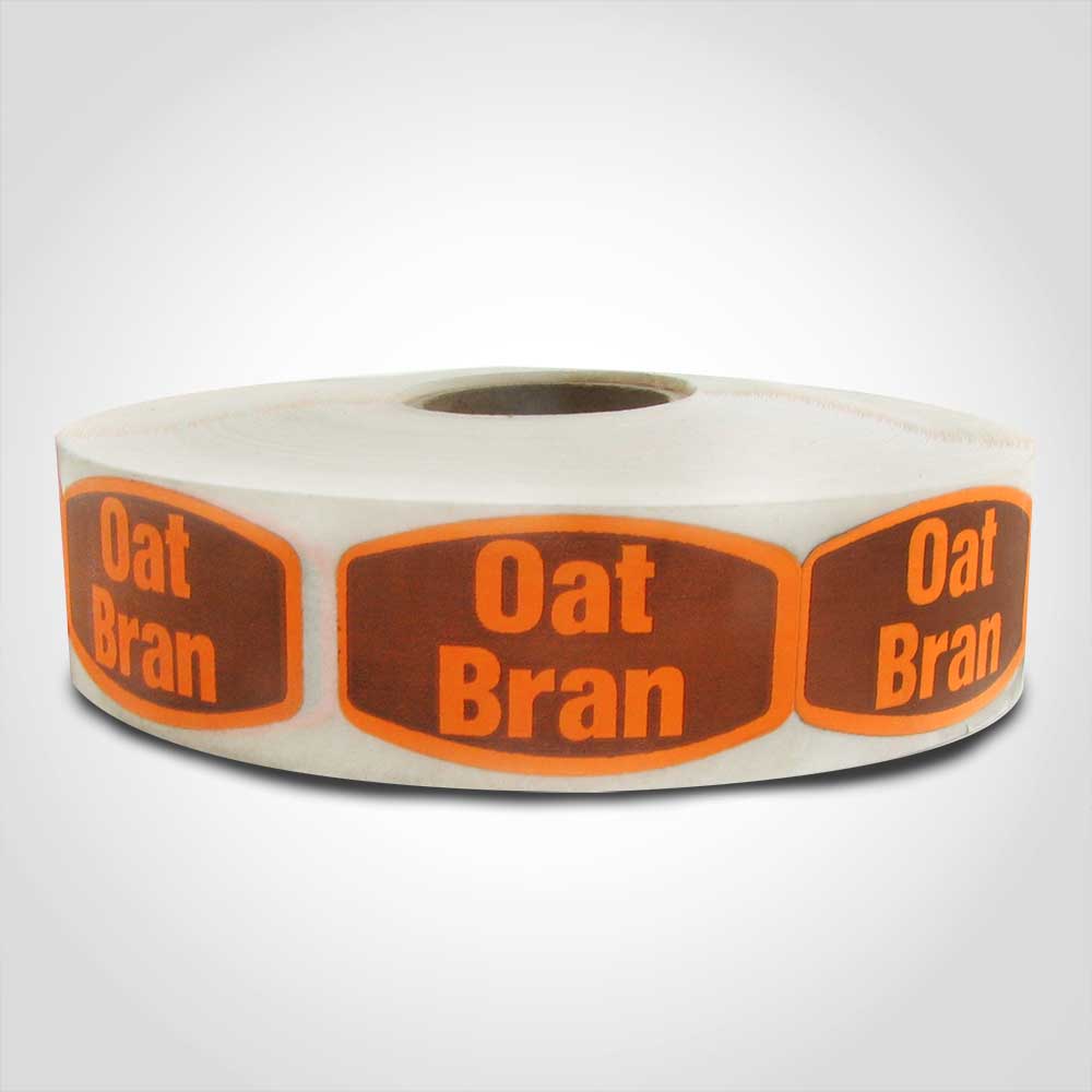 Oat Bran Flavor Label - 1000 Stickers | Bakery Labels