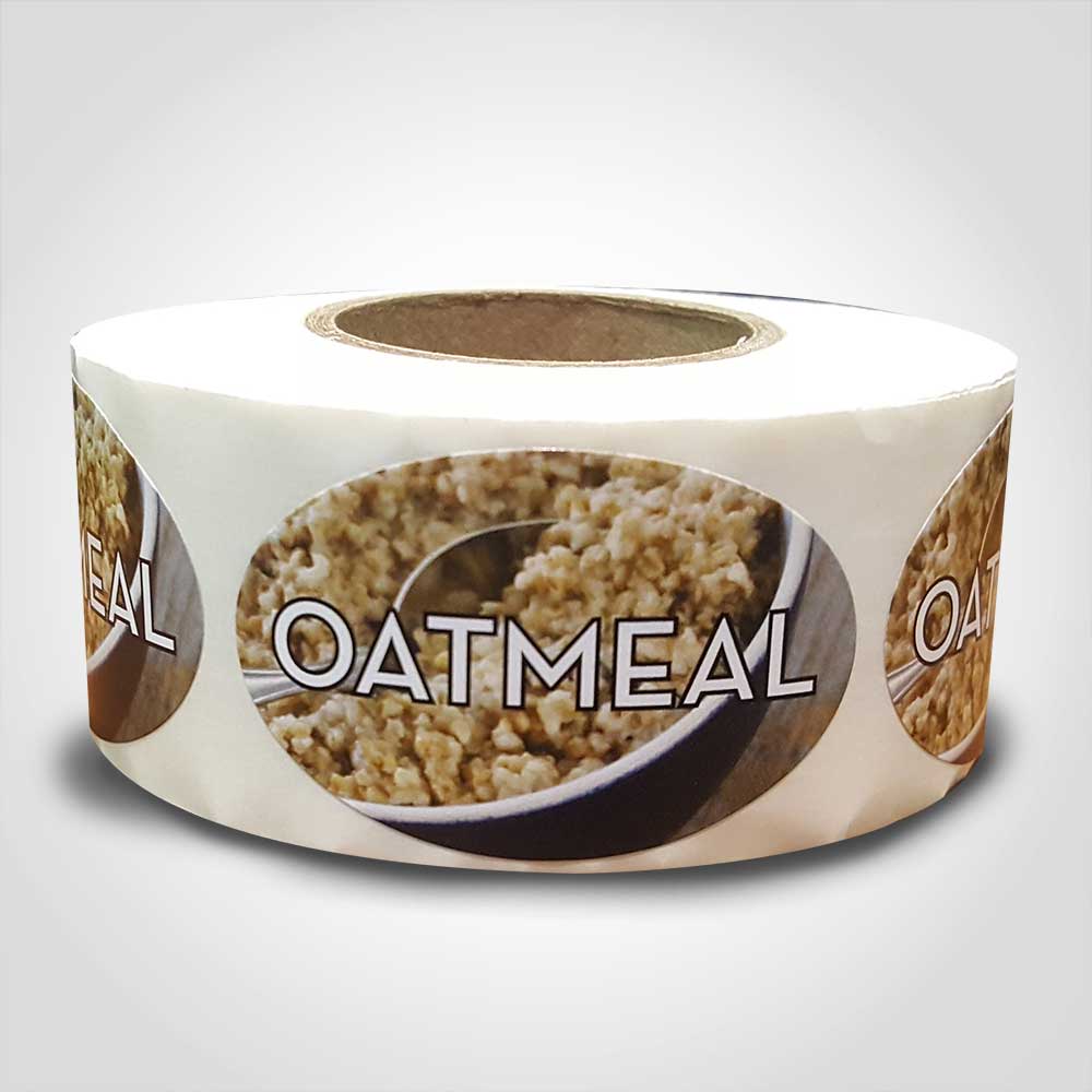 Oatmeal Cookie Label – 500 Bakery Stickers for Cookie Packaging