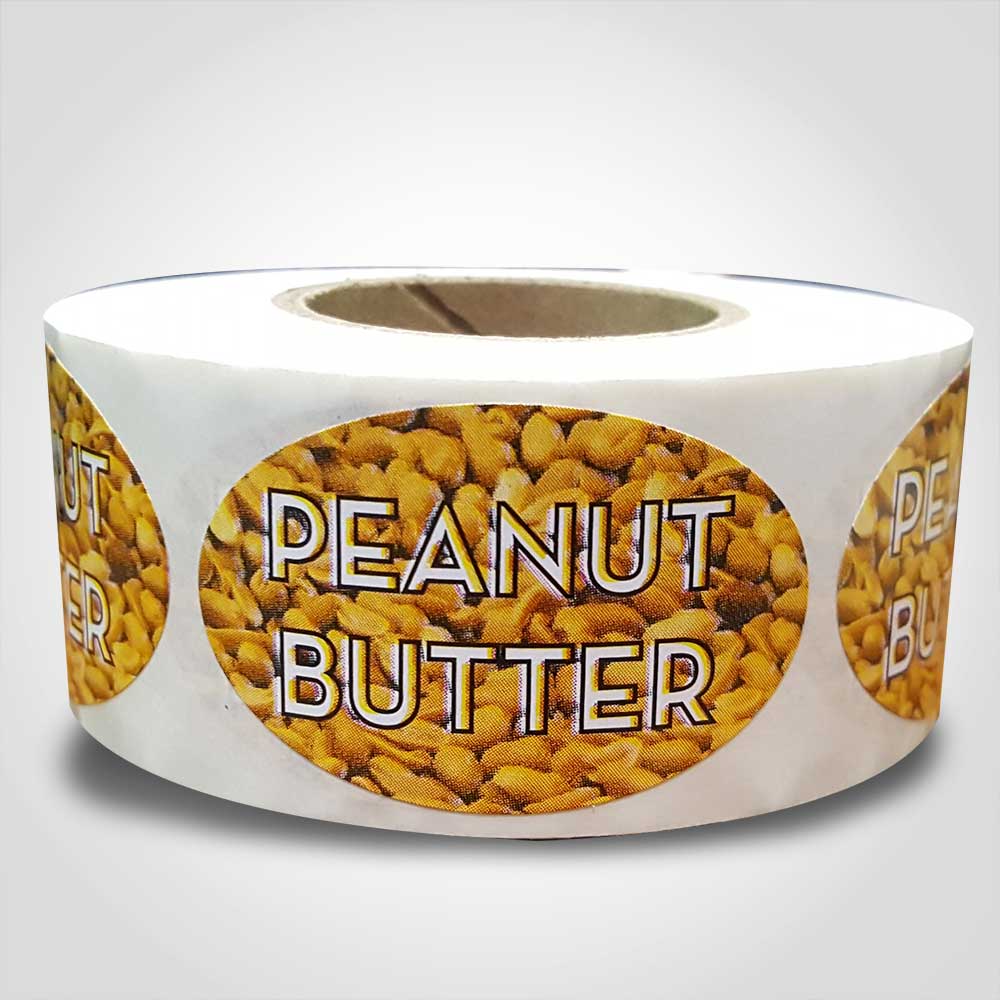 Peanut Butter Label – 500 Bakery Stickers for Cookies & Cupcakes