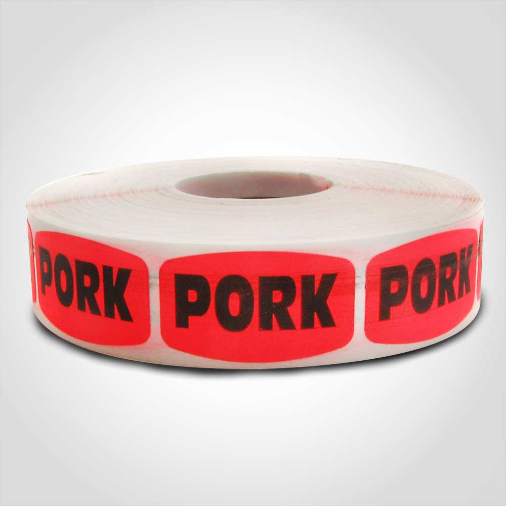 Pork Label - 1000 Stickers | Butcher Labels