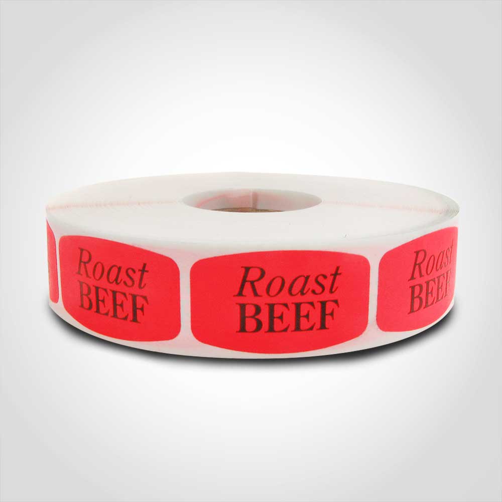 Roast Beef Labels - 1000 Stickers | Deli Labels