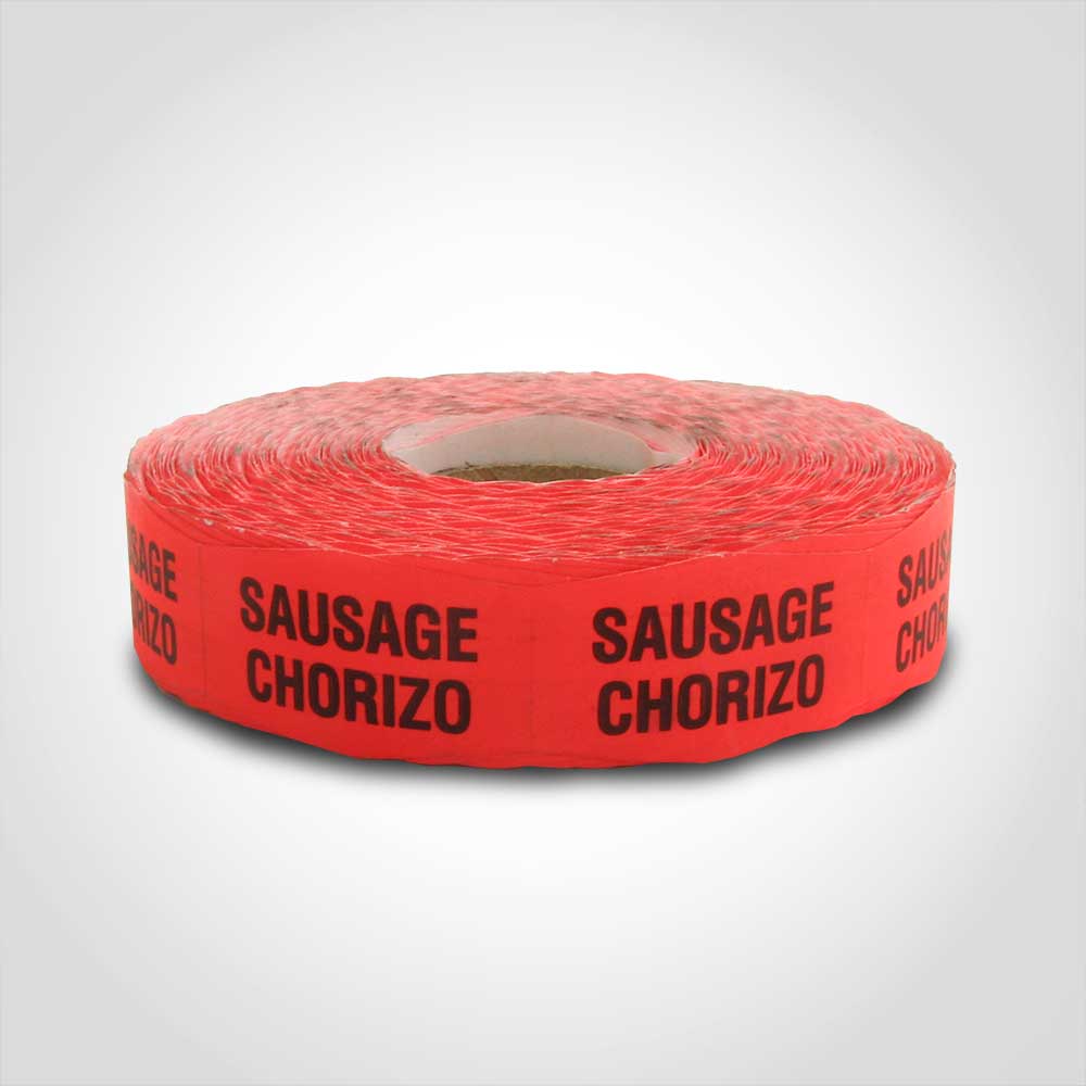 Sausage - Chorizo Label - 1000 Stickers | Bilingual Label