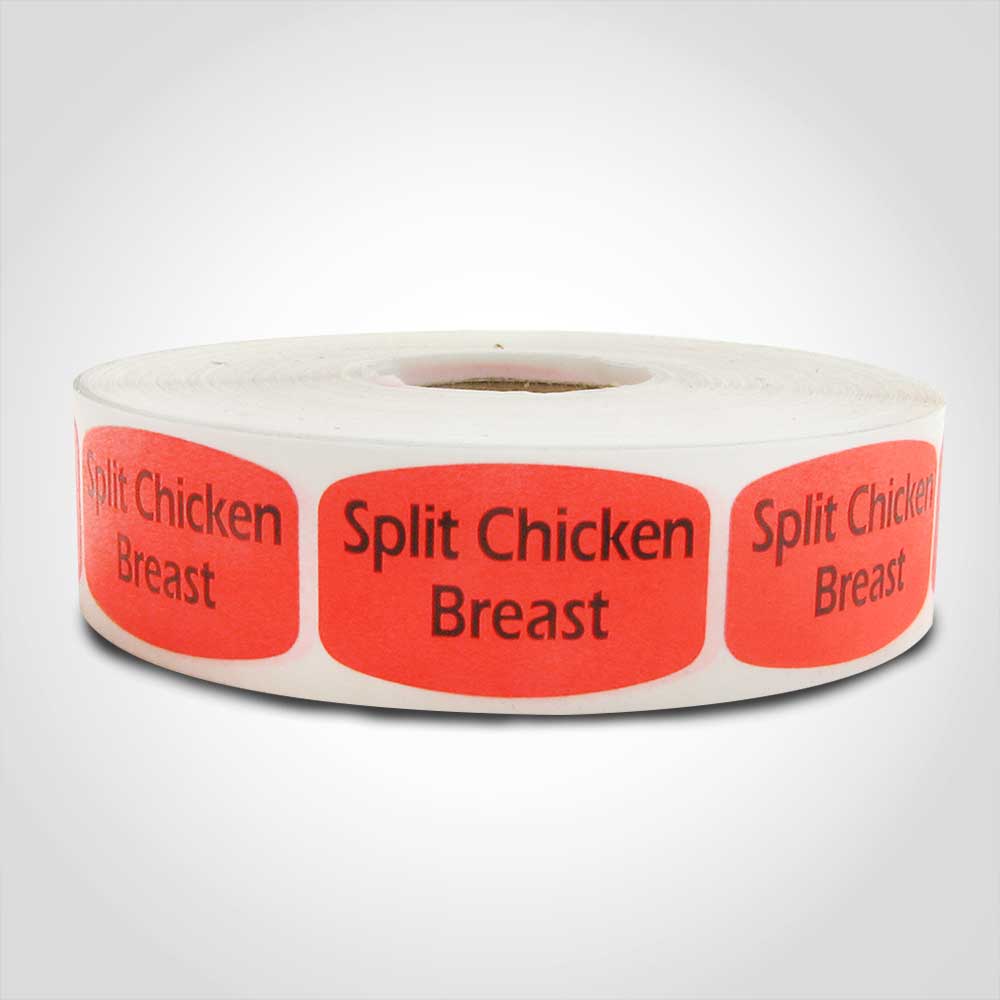 Split Chicken Breast Label - 1000 Stickers | Butcher Labels