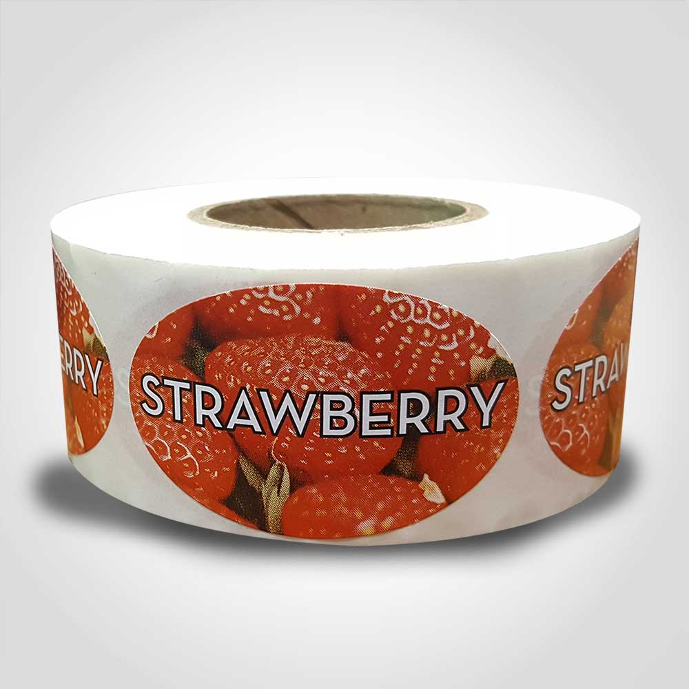 Strawberry Flavor Label – 500 Stickers