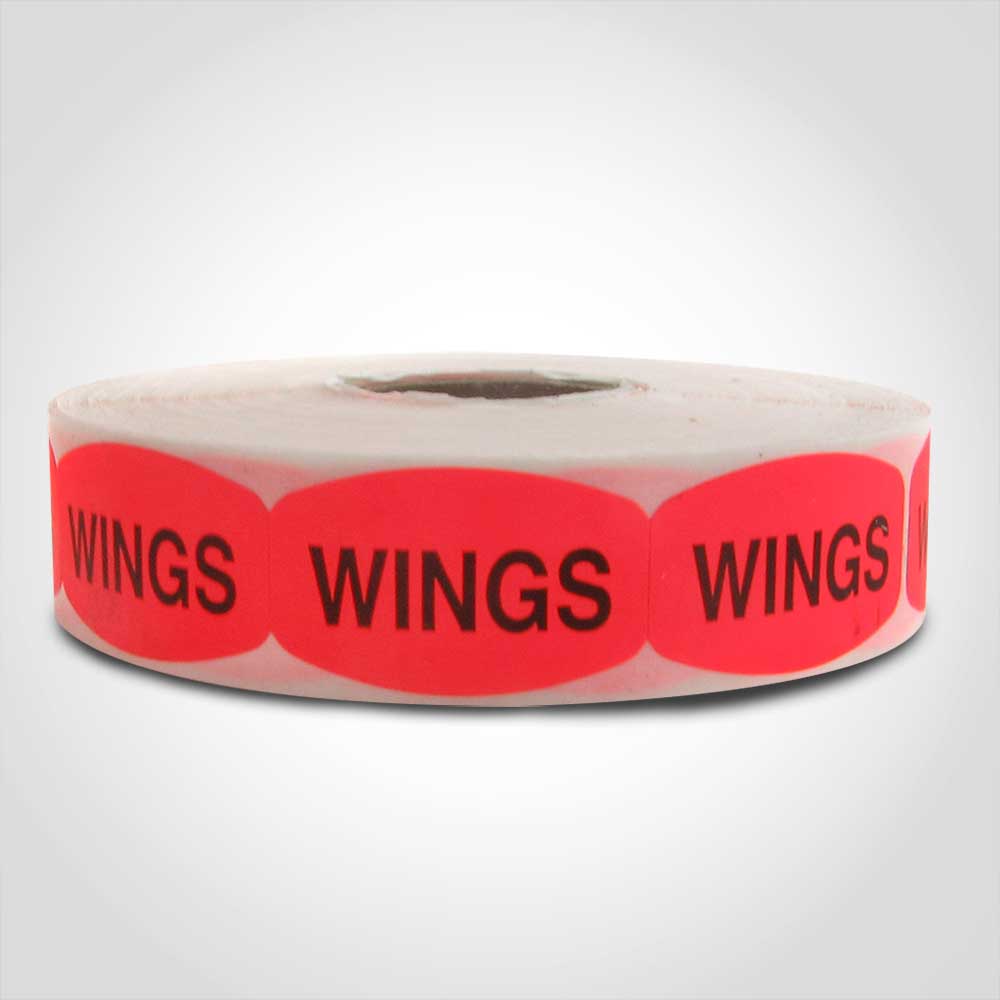 Wings Label - 1000 Stickers | Deli Labels