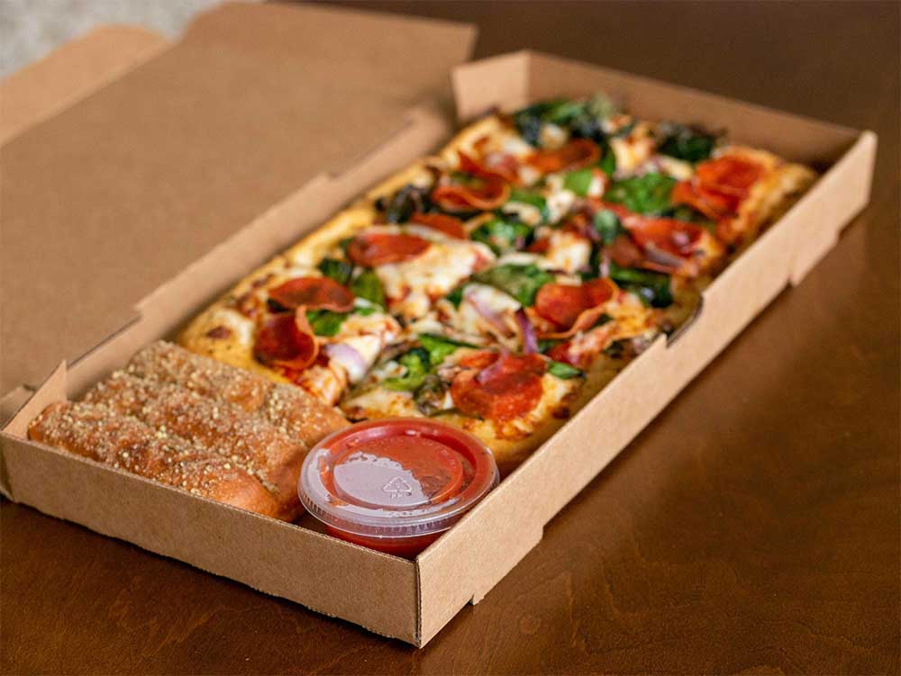 Flatbread Kraft Pizza Box - 100/case | Pizza Box