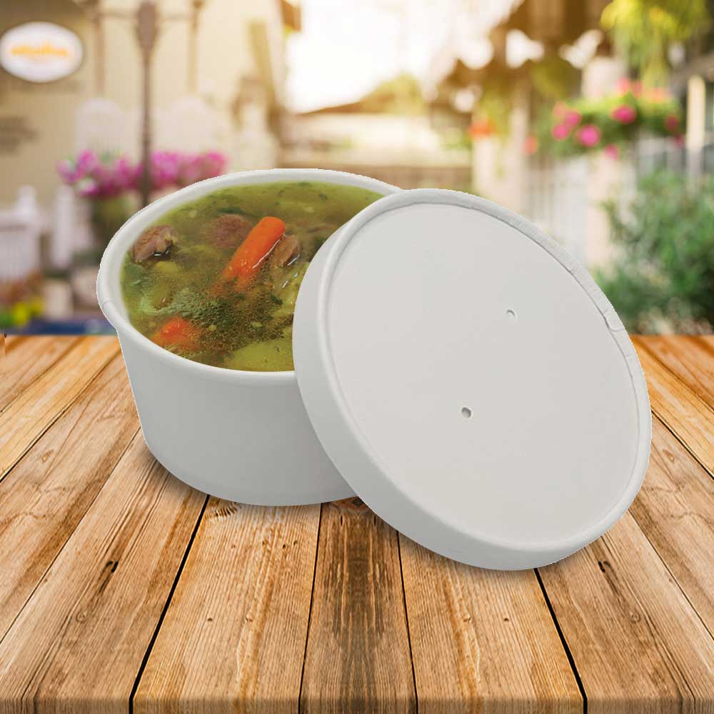 Paper Soup Cup 8 oz White - 500/case