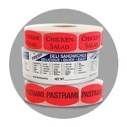 Deli Labels for Meats, Cheeses, Salads and Sandwiches