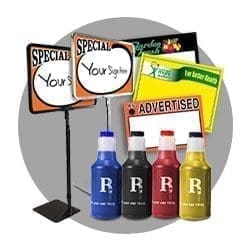 Sign Supplies | Retail Signs, Sign Frames, Inks and Shelf Clips