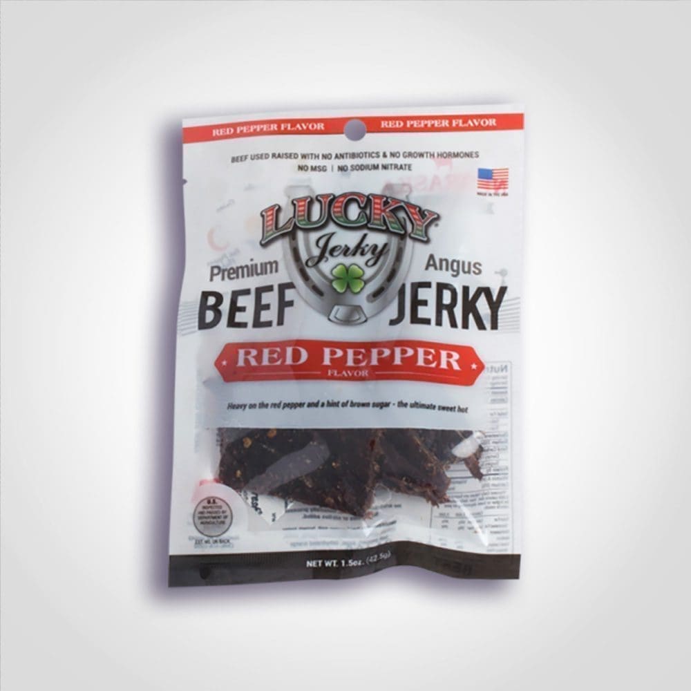 Lucky Jerky Red Pepper Slab Jerky 1.5oz - 24 Pack | Jerky