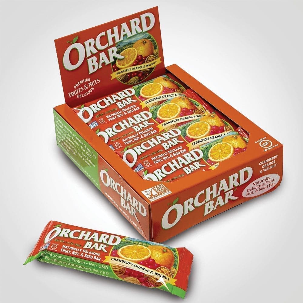 Orchard Bar Cranberry Orange & Walnut - 12 Pack | Snack Bars