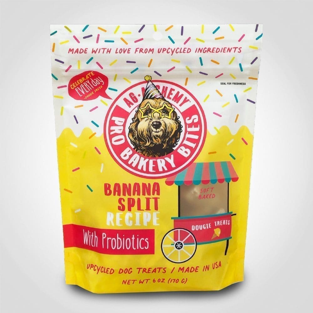 Pro Bakery Dog Bites Banana Split 6oz - 12 Pack | Dog Treats