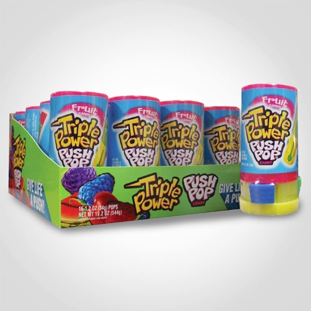 Push Pop Triple Power - 16 Pack | Candy