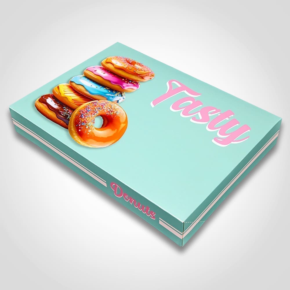 Dozen Donut Box with the Tasty Design - 125/cs