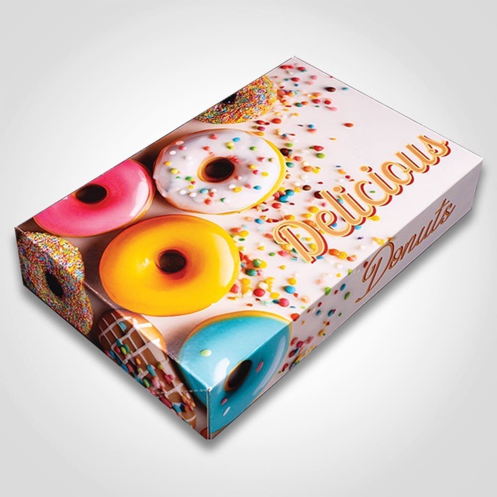 Half Dozen Donut Box Stock Print - Delicious Design - 200/cs