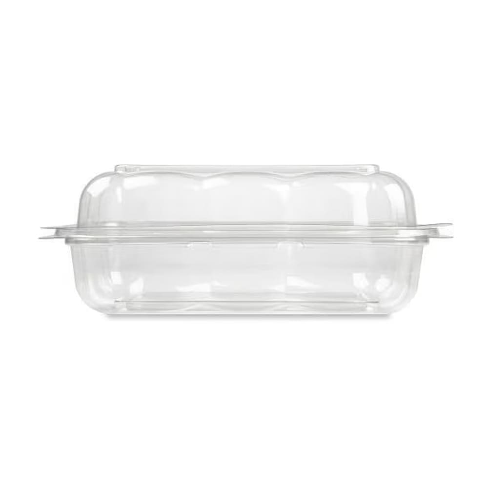N49P 9" x 5" Clear Plastic Clamshell Loaf Container