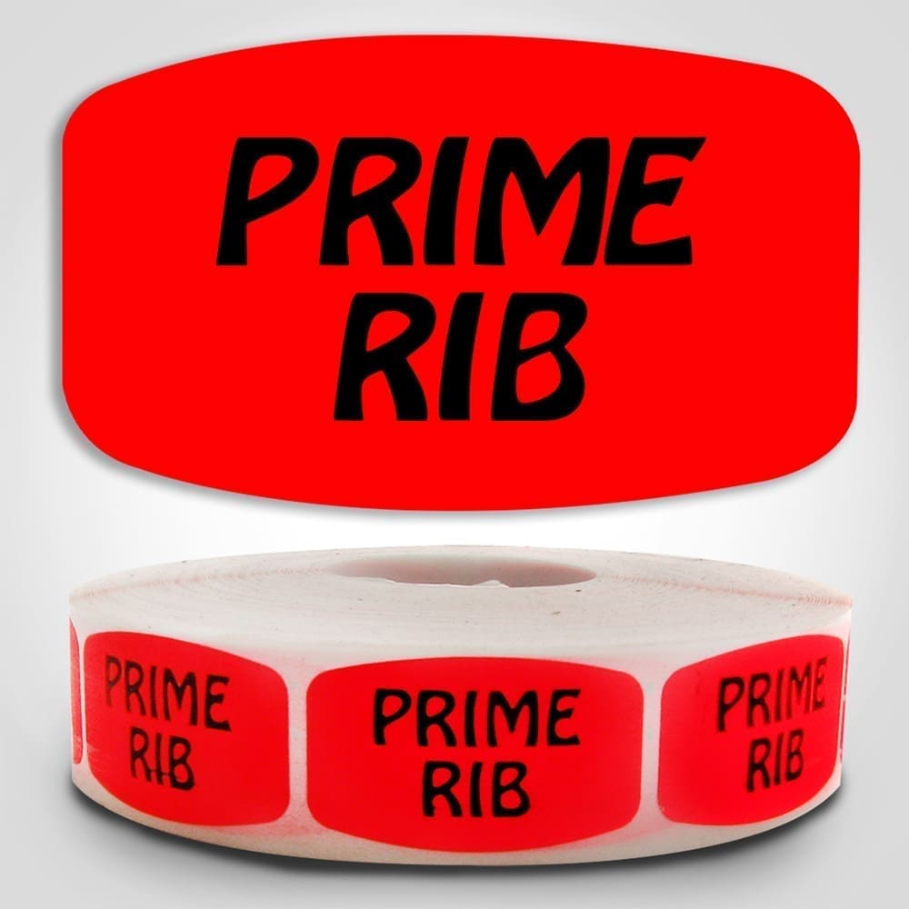 Prime Rib Label - 1000 Stickers | Butcher Labels